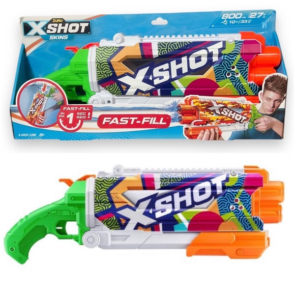 Zuru | Games | Xshot Ripple Fast Fill Skins Pump Action Water Blaster ...